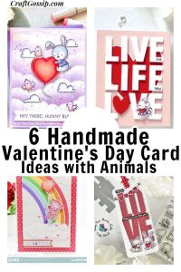 6 Valentine’s Day Card Ideas with Animals – Card Making
