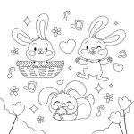 FREE Easter Bunny Digital Stamp Set – Card Making