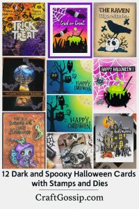 12 Dark and Spooky Halloween Cards with Stamps and Dies – Card Making