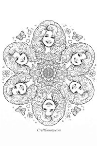 5 FREE Dolly Parton Coloring Pages to Download – Card Making