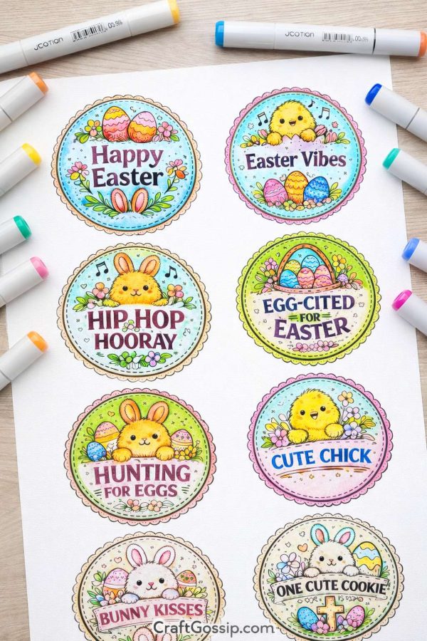 Free Easter Digital Stamps for Card Making (Perfect for Coloring and ...