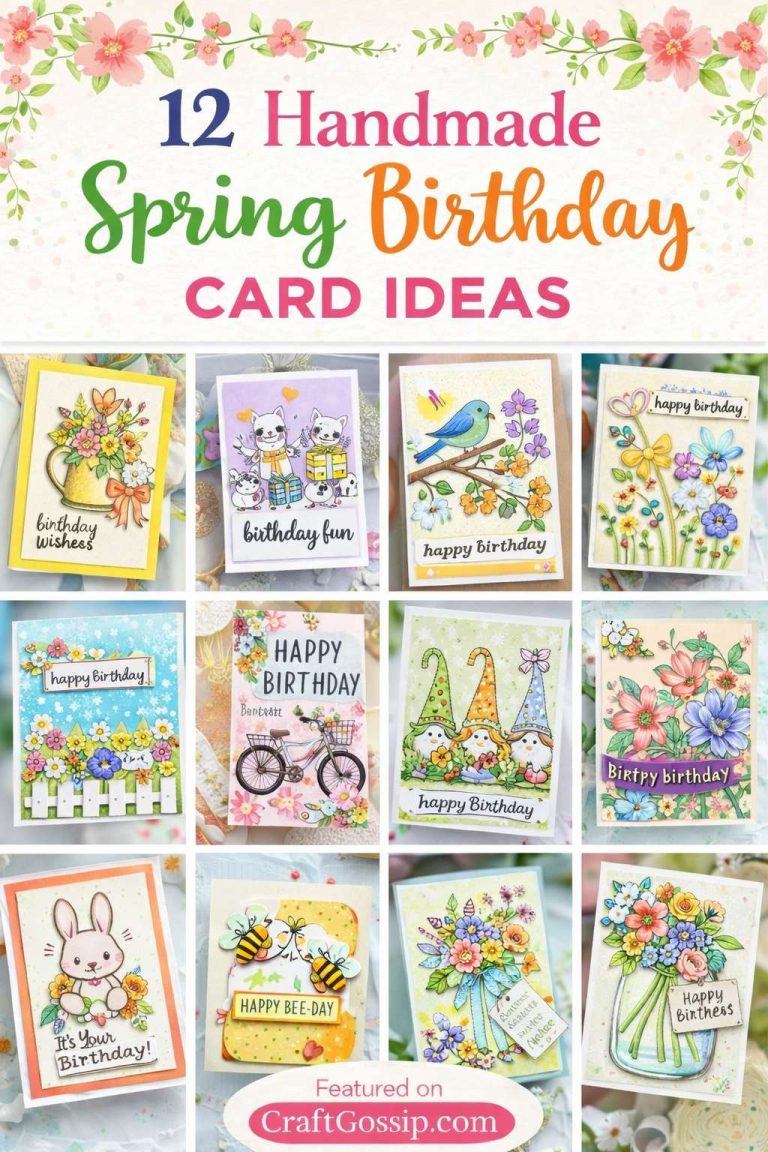 12 Handmade Spring Birthday Card Ideas – Card Making