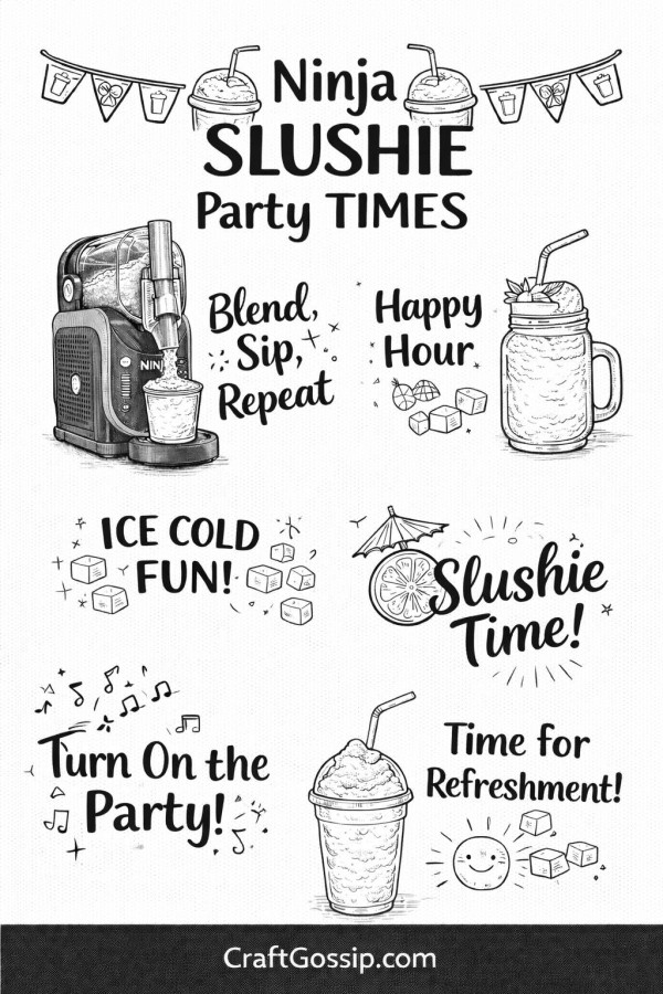 Free Ninja Slushie Digital Stamps for Card Making and Paper Crafts ...