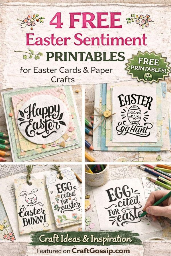 4 FREE Easter Sentiment Printables – Card Making