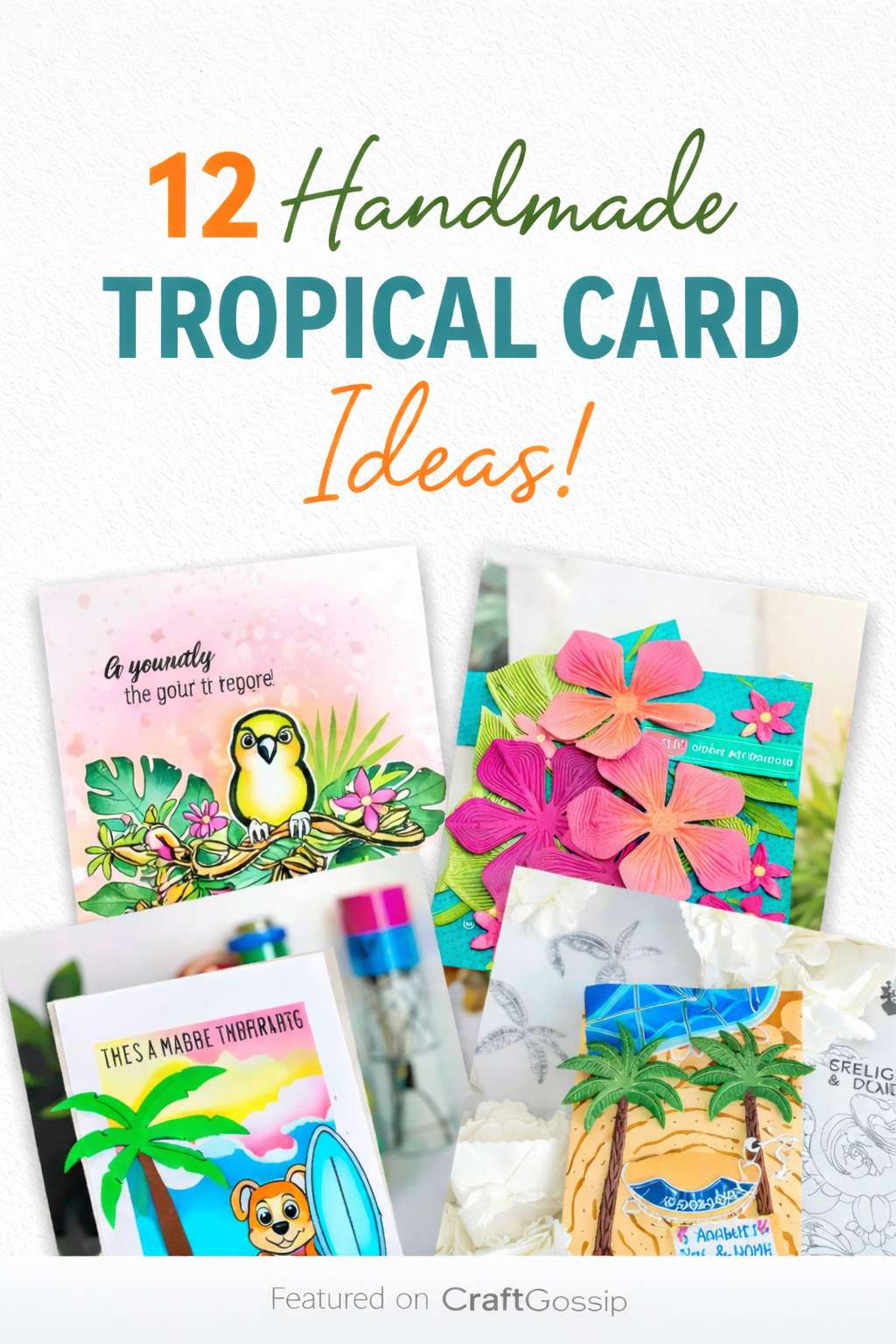 12 Handmade Tropical Card Ideas – Card Making