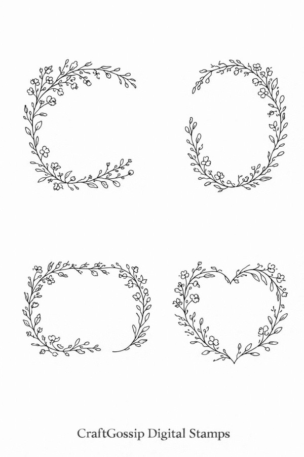 Free Wildflower Digital Stamps for Cardmaking and Paper Crafts – Card ...