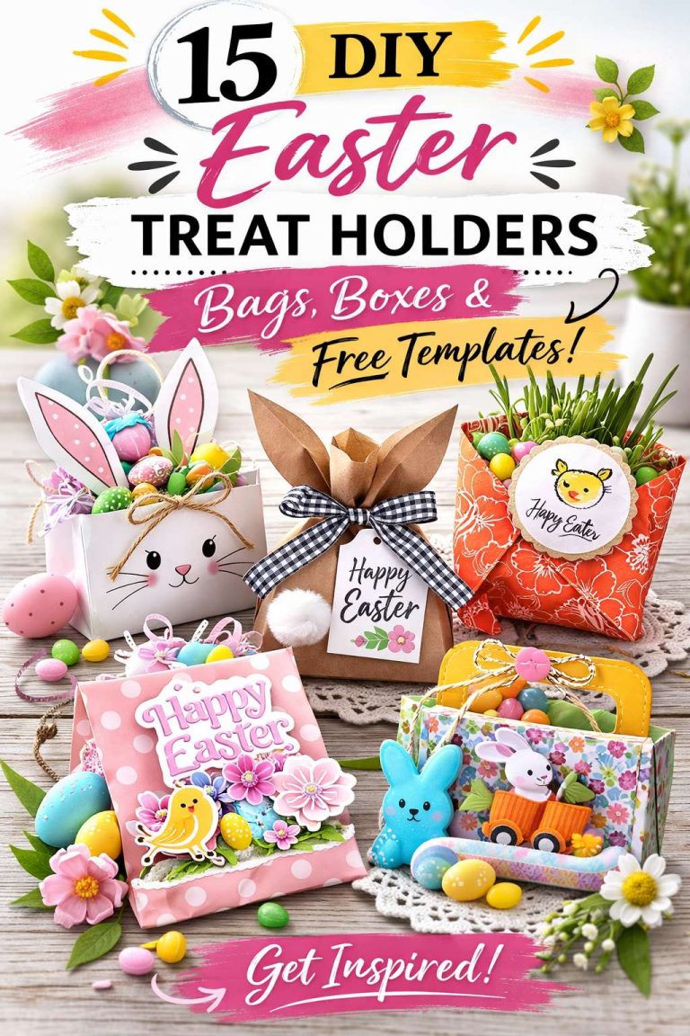 15+ DIY Easter Treat Holders, Bags and Boxes (and some FREE Templates ...